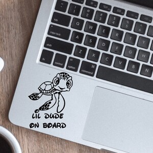 Baby on Board Vinyl Decal, Lil Dude on Board Decal - Etsy