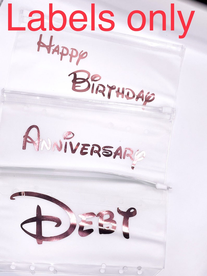 A6 Cash Envelope Labels A6 Cash Stuffing Decals - Etsy