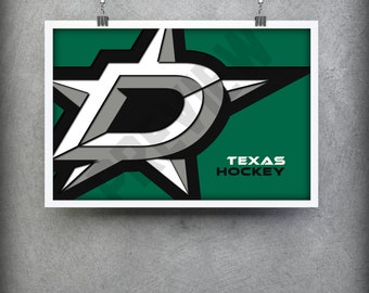 Dallas Stars Art Poster - Etsy
