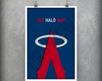 Mlb Angels Poster - Etsy