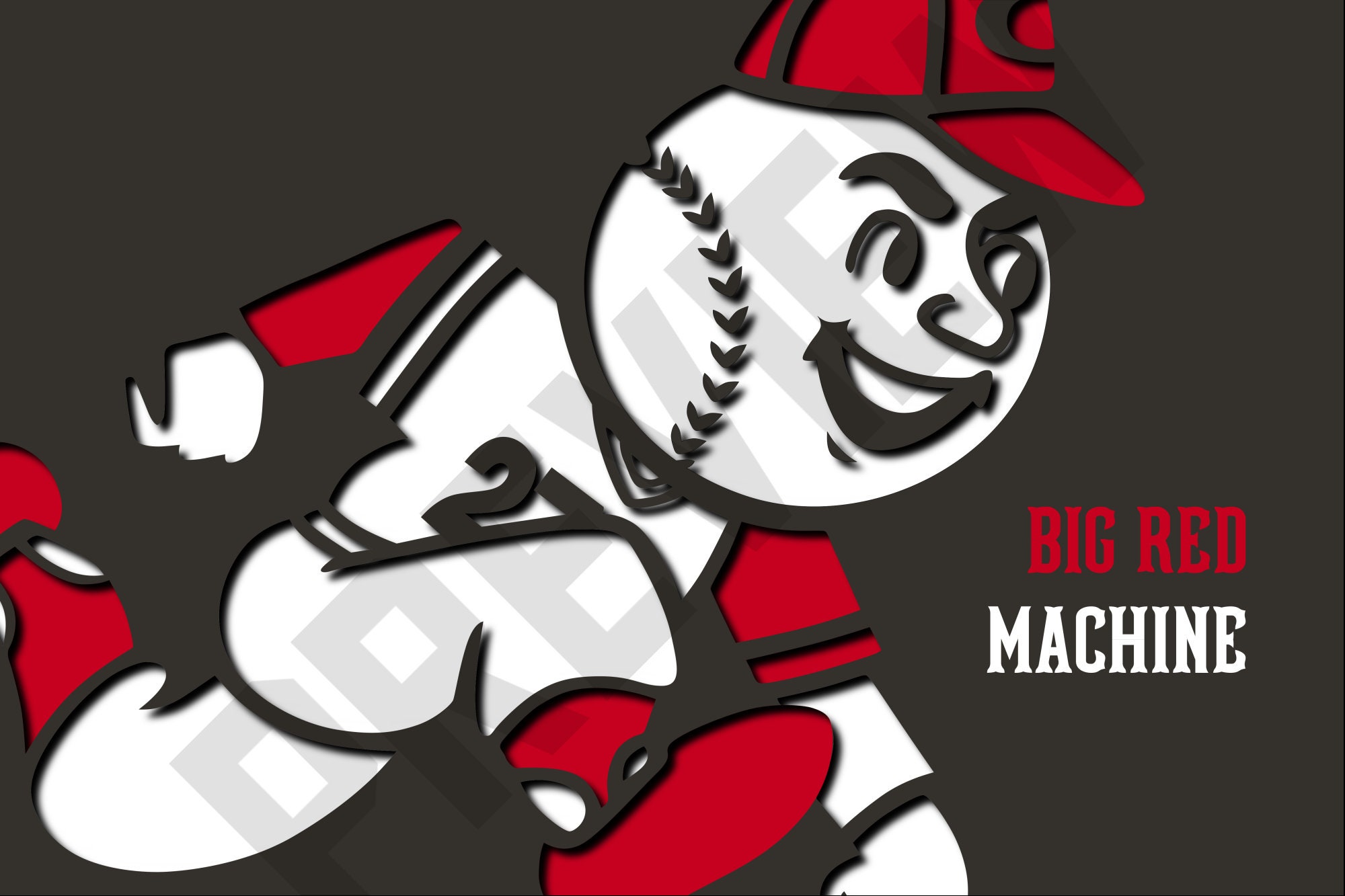 Póster de Cincinnati REDS MLB arte digital imprimible - Etsy España