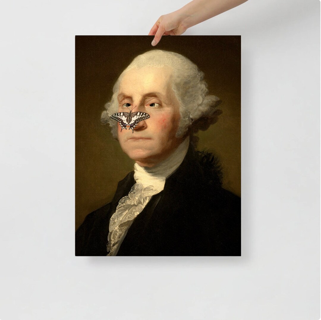 Funny Altered Art Giclee Print| George Washington| Home Decor ...