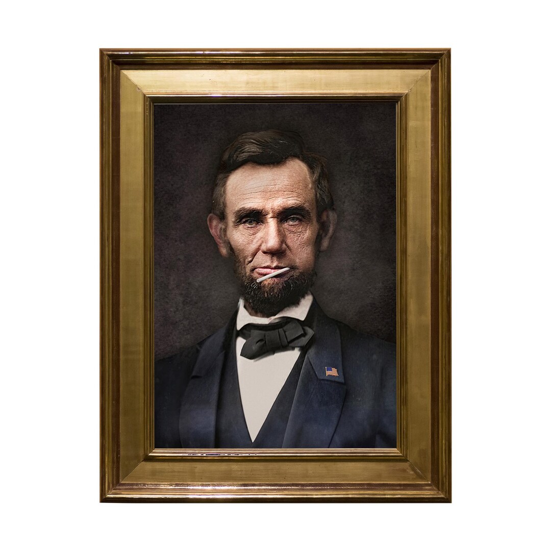 Abraham Lincoln Lollipop Art Print: Funny Altered Portrait (digital ...
