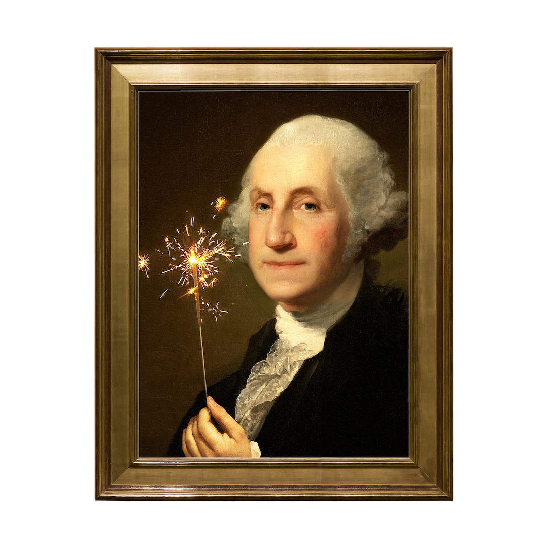 Digital Download Art, President George Washington, Sparkler, Gallery ...