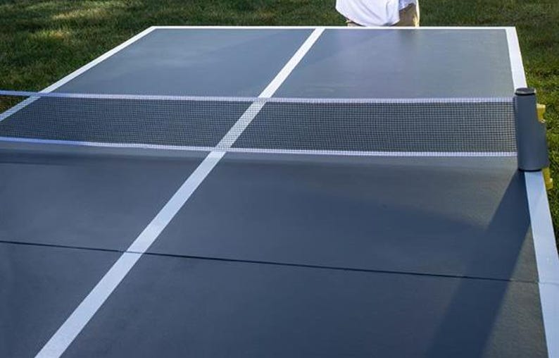 DIY Outdoor Ping Pong Table, Outdoor Ping Pong Table, Woodworking ...