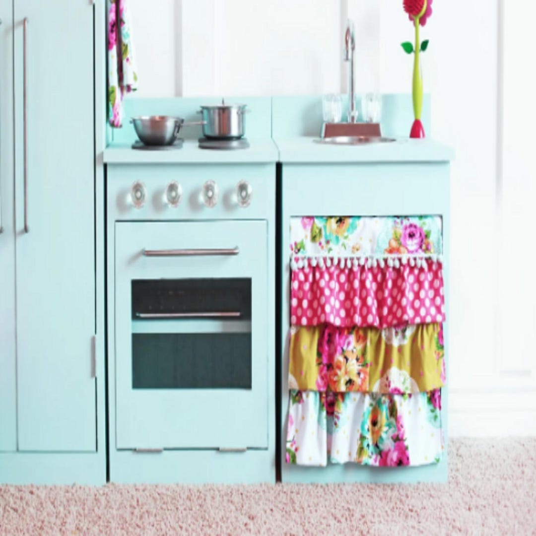 DIY Modern Kids Play Kitchen, Kids Play Kitchen, Woodworking Modern ...