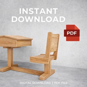 Kids School Desk Plans PDF Chair Set DIY Woodworking Storage Furniture ...