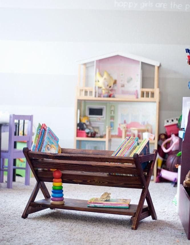 DIY Modern Kids Bookcase, Montessori Kids Bookcase, Woodworking Modern ...