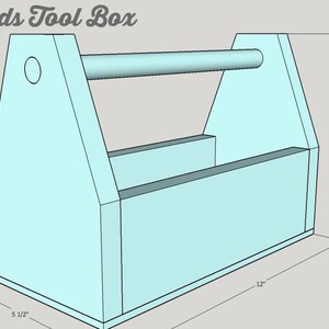 DIY Wooden Kids Tool Box, Kids Tool Box, Tool Bag, Digital PDF Plans ...