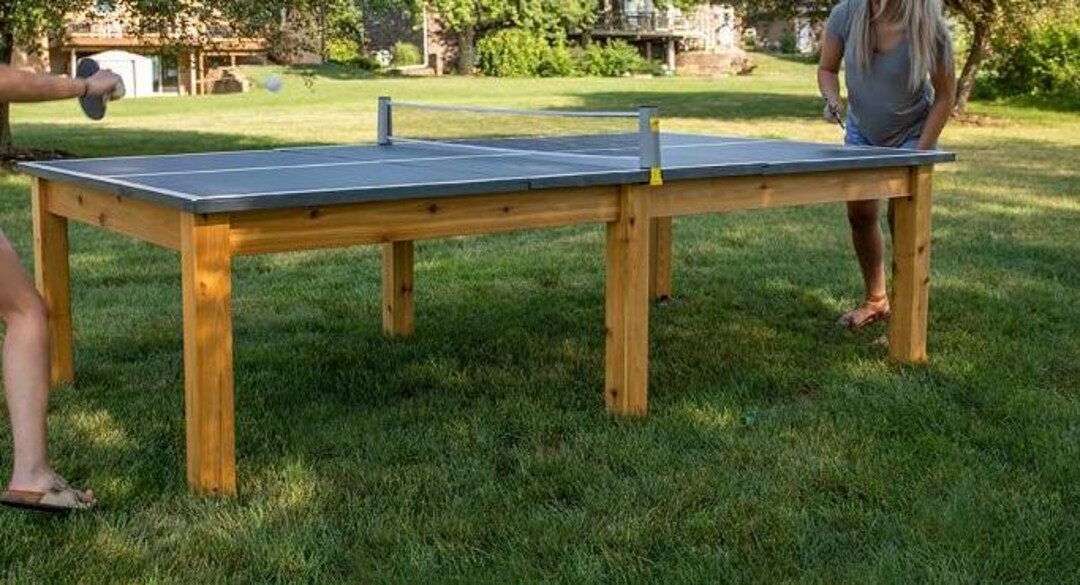 DIY Outdoor Ping Pong Table, Outdoor Ping Pong Table, Woodworking ...