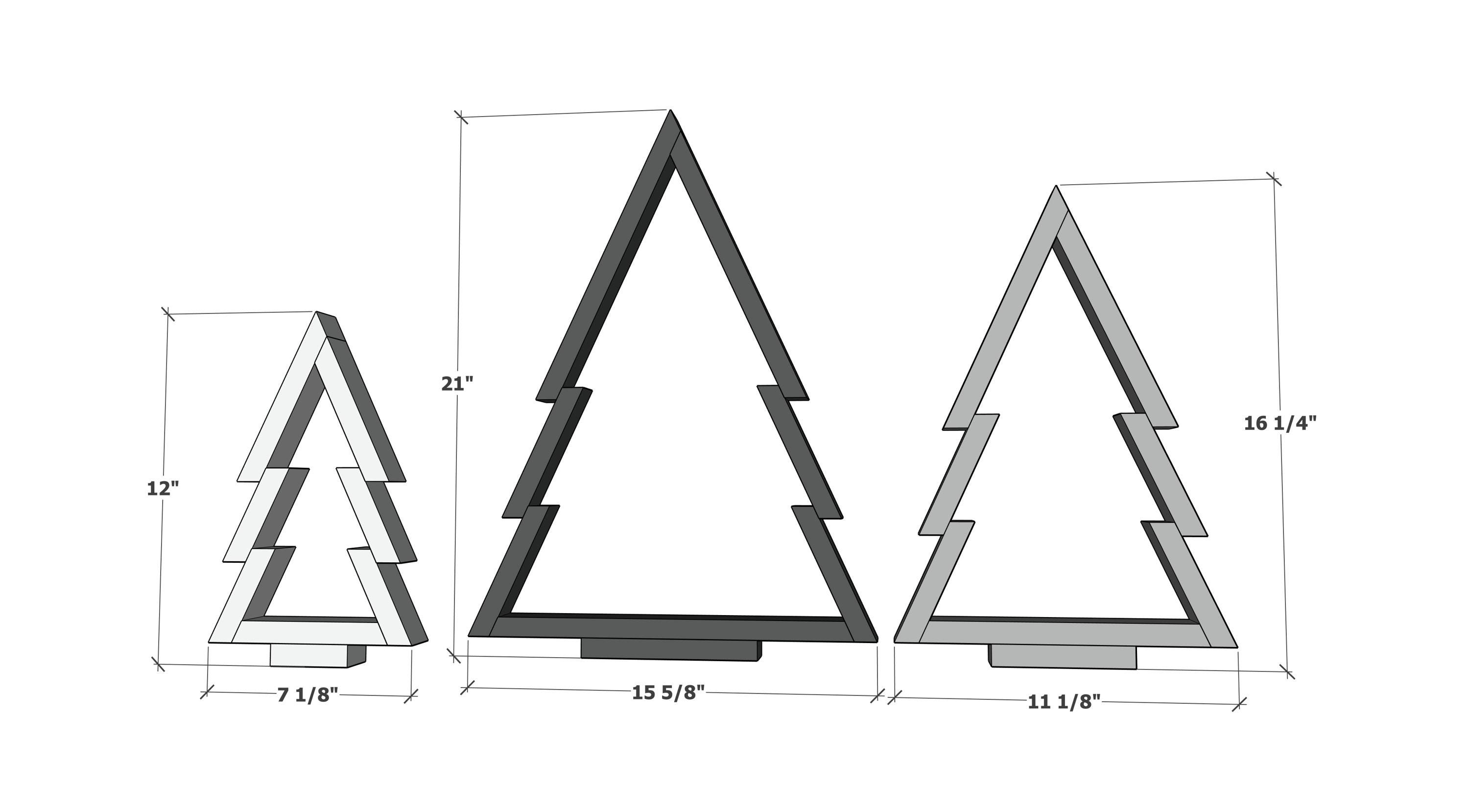 Wooden Christmas Tree Shelf DIY, Wooden Tree, Christmas Decoration ...