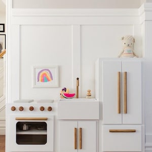 DIY Modern Kids Play Kitchen, Kids Play Kitchen, Woodworking Modern ...