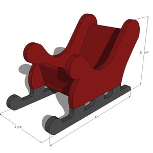 Wooden Christmas Sleigh DIY, Wood Sleigh, Christmas Wood Sleigh ...