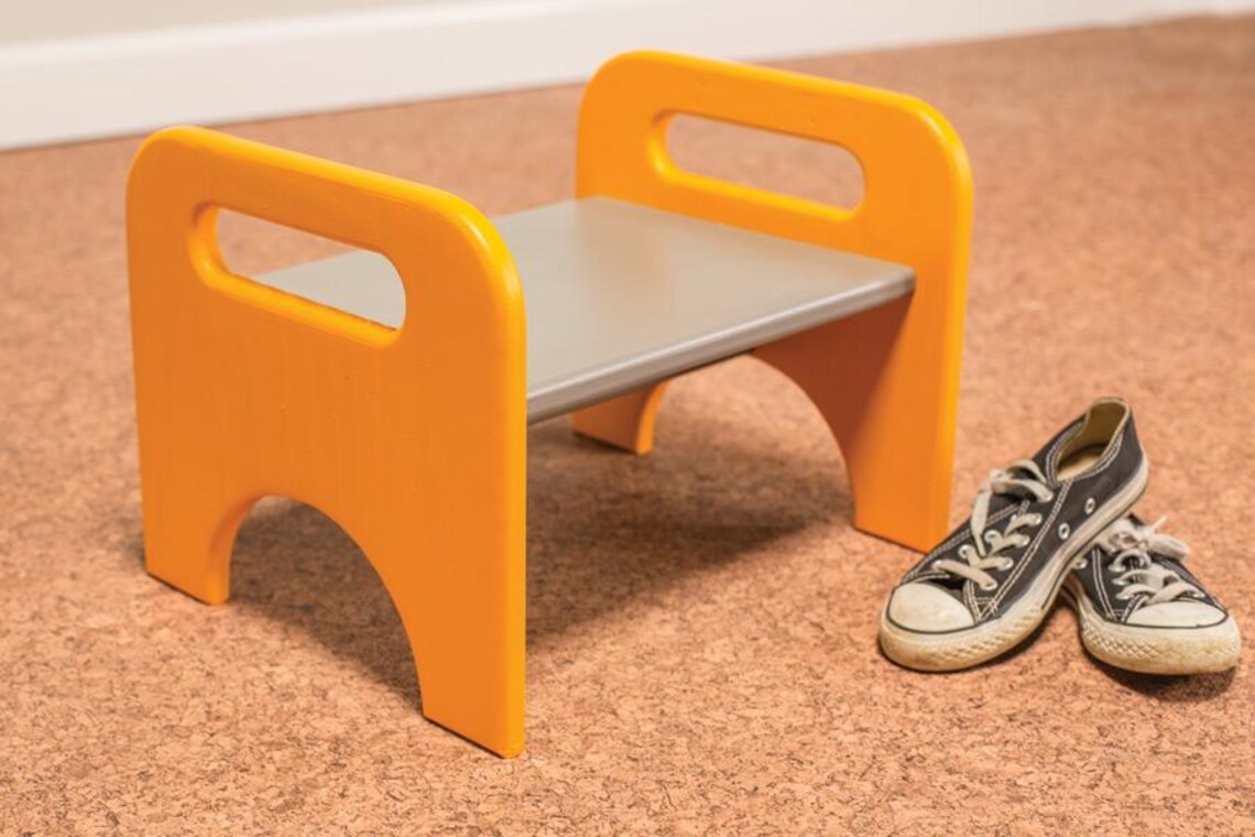 Kids Step Stool Metric, Modern Kids Step Stool, Woodworking Modern Kids ...