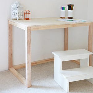 DIY Kids Desk, DIY Desk Kids, Kids Coloring Desk, Woodworking Child ...