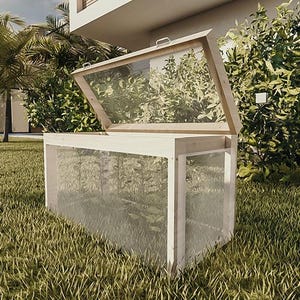 DIY Cold Frame , Farmhouse Wooden Cold Frame, Woodworking Wooden ...