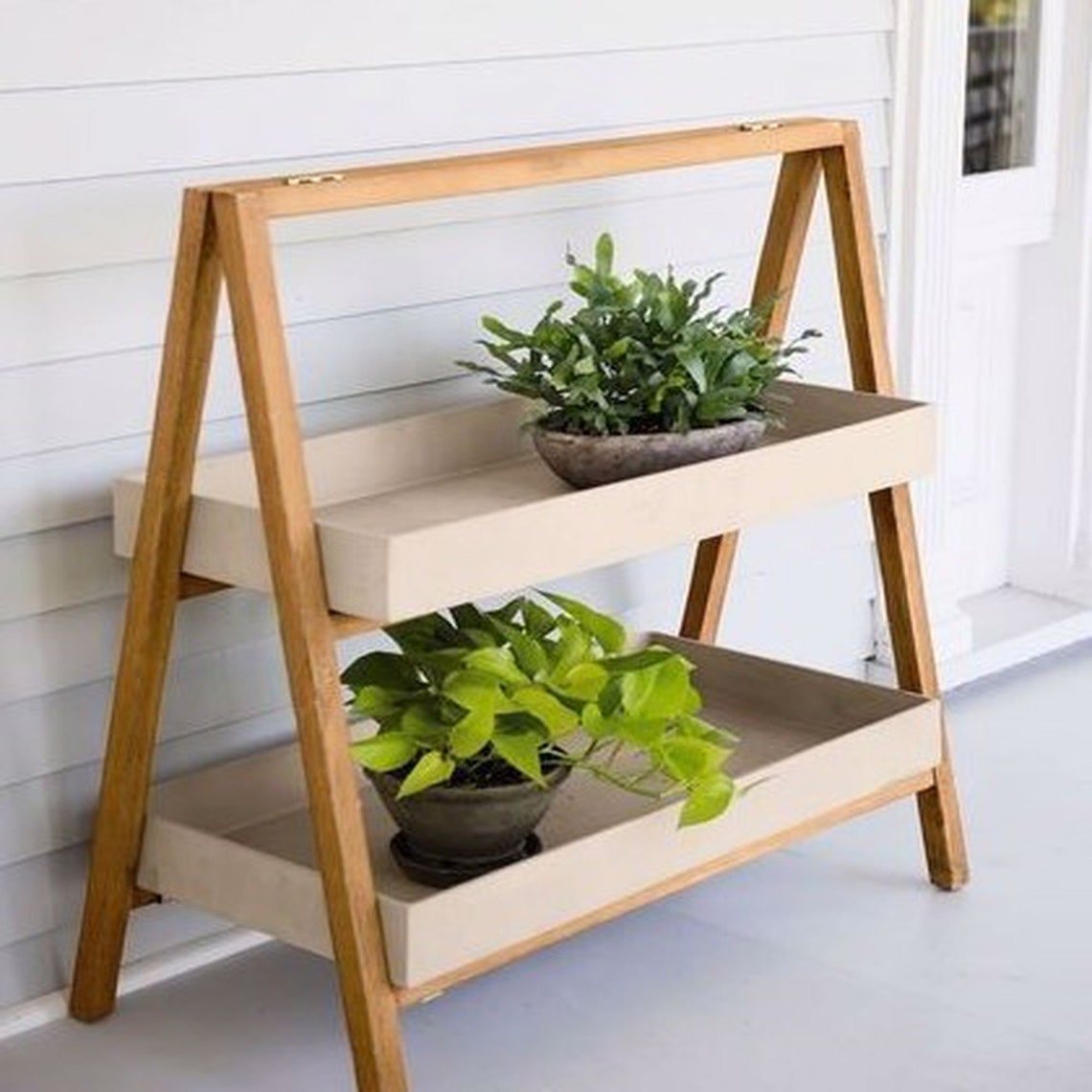 Dıy Plant Stand, Modern Frame Plant Stand Table, Woodworking Modern ...