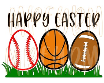 Digital Art & Collectibles Happy Easter Sports theme Digital File ...
