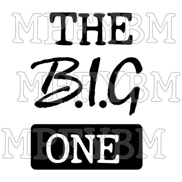 The Big One Svg - Etsy
