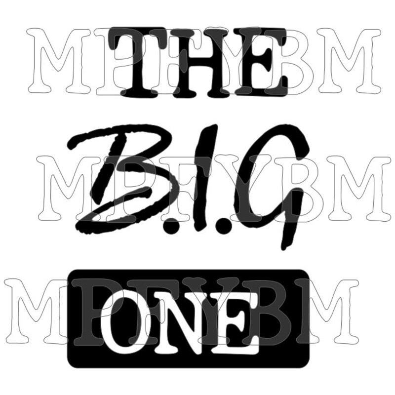 The Big One Svg - Etsy