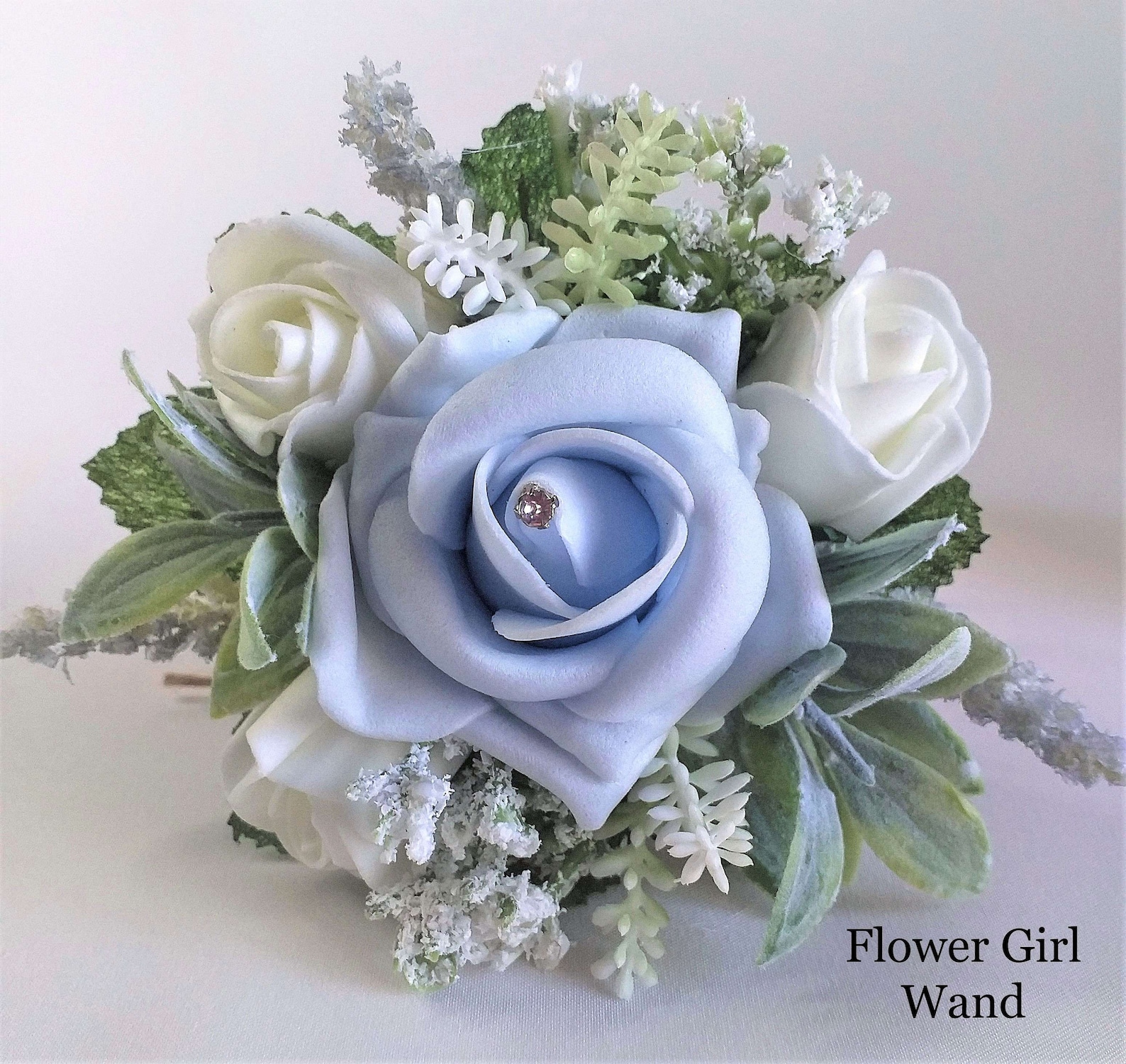 Baby Blue Wedding Flowers. Rose Bouquets Buttonholes - Etsy UK