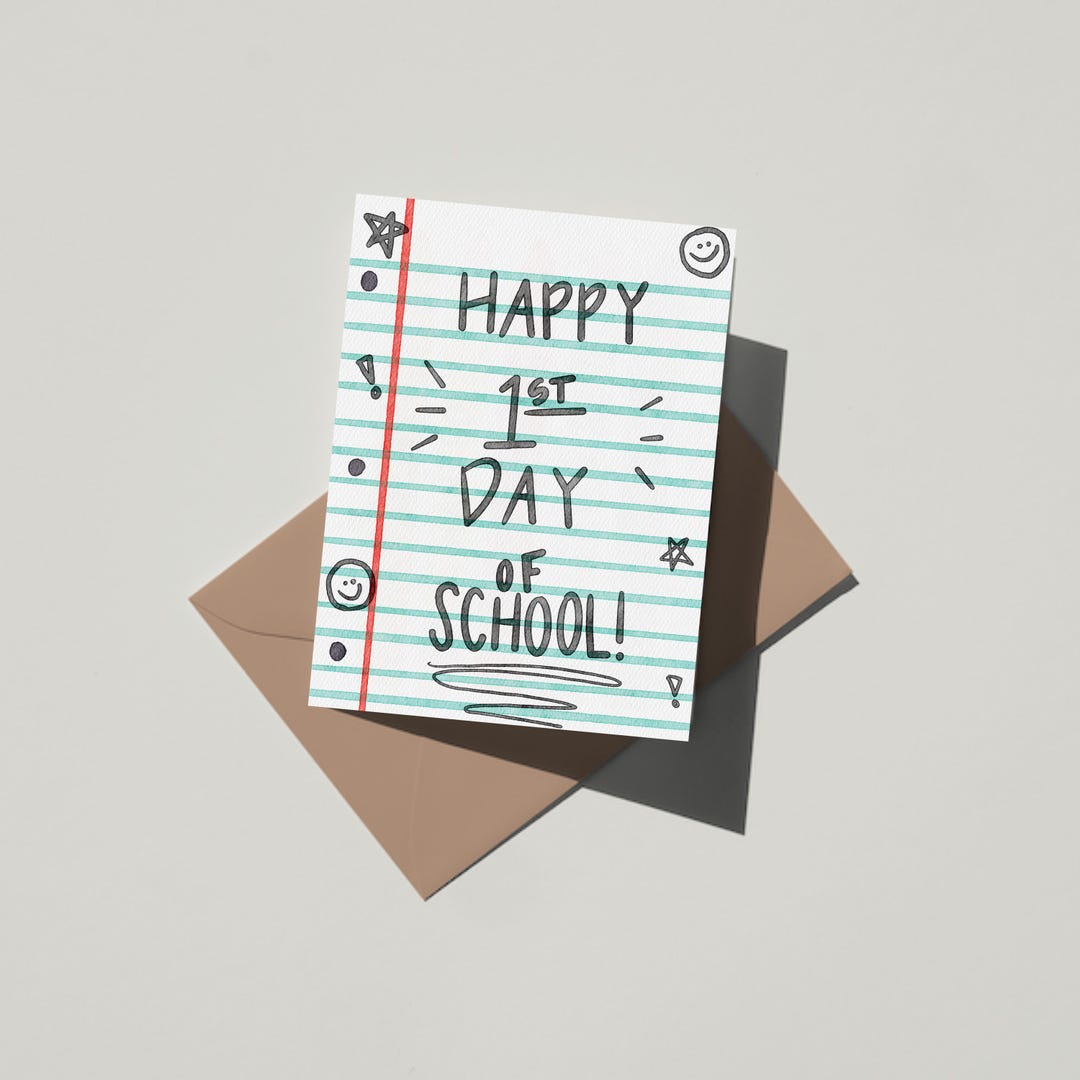 Happy 1st Day of School Notebook-b2s-as Is - Etsy