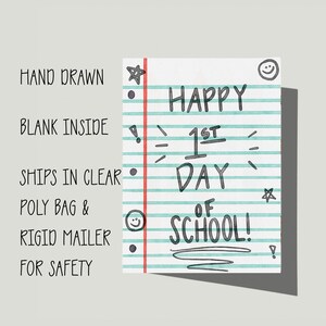 Happy 1st Day of School Notebook-b2s-as Is - Etsy