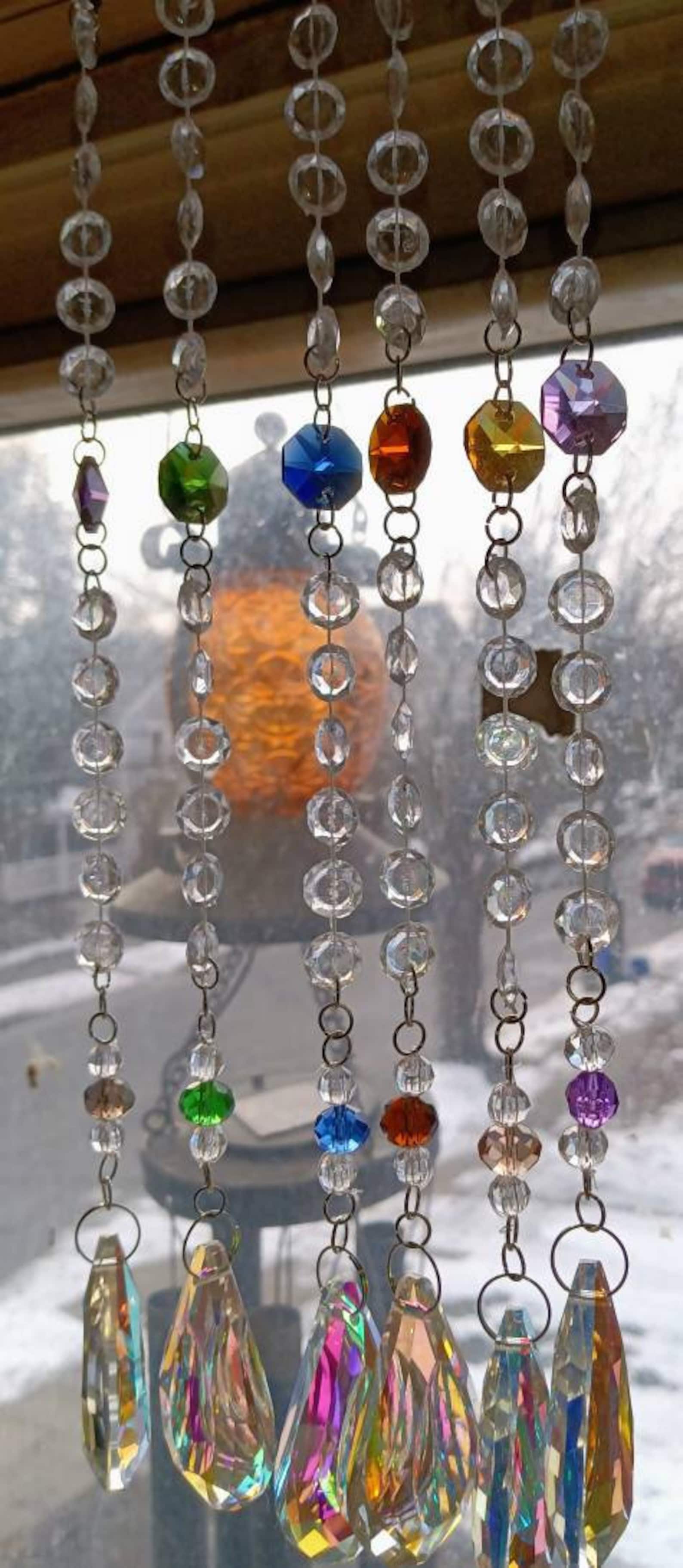 Hanging Glass Prism Decor - Etsy