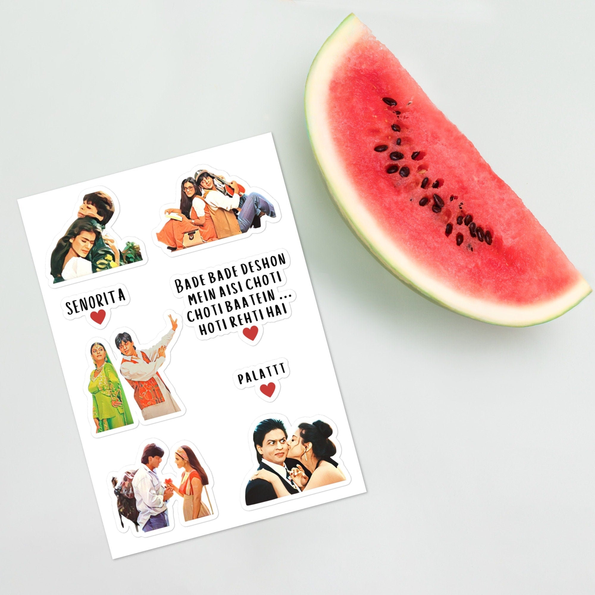 Bollywood Sticker Pack, Desi Planner Sticker, Indian Sticker Pack, DDLJ ...