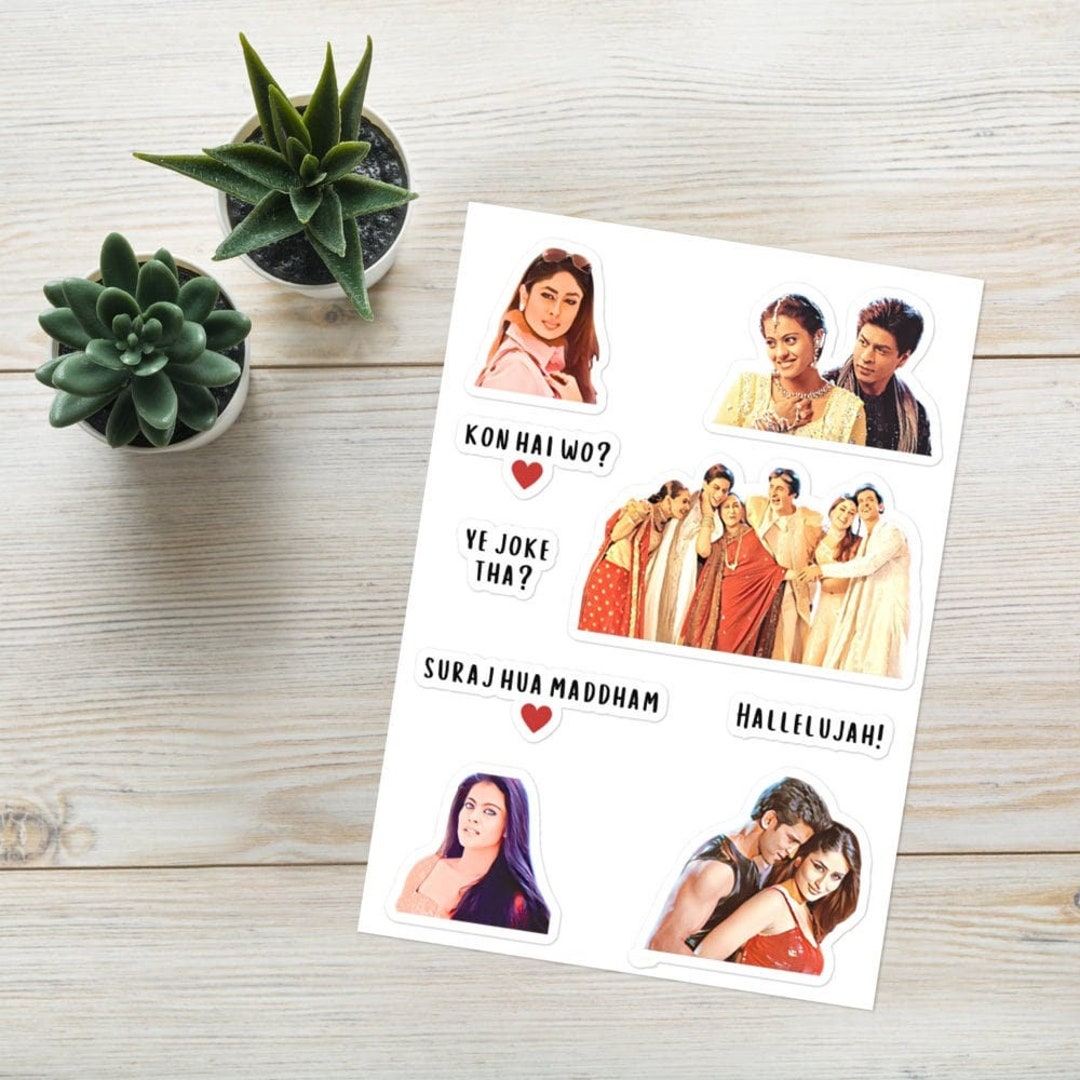 Bollywood Sticker Pack Desi Planner Sticker Bollywood Desi Sticker Pack ...