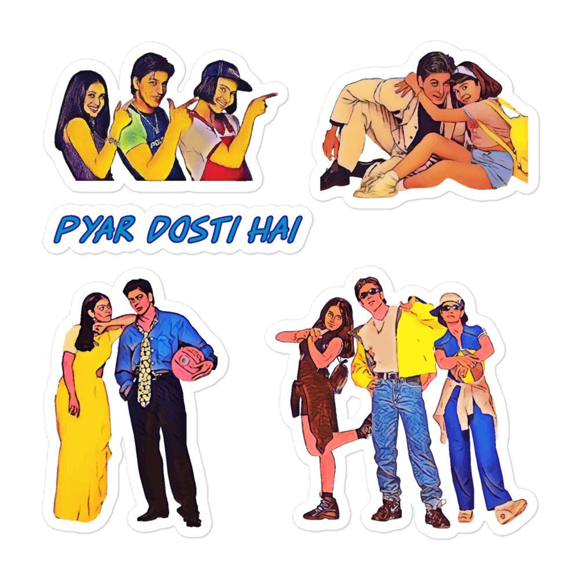 Bollywood Sticker Pack Shahrukh Khan Stickers South Asian Stickers ...