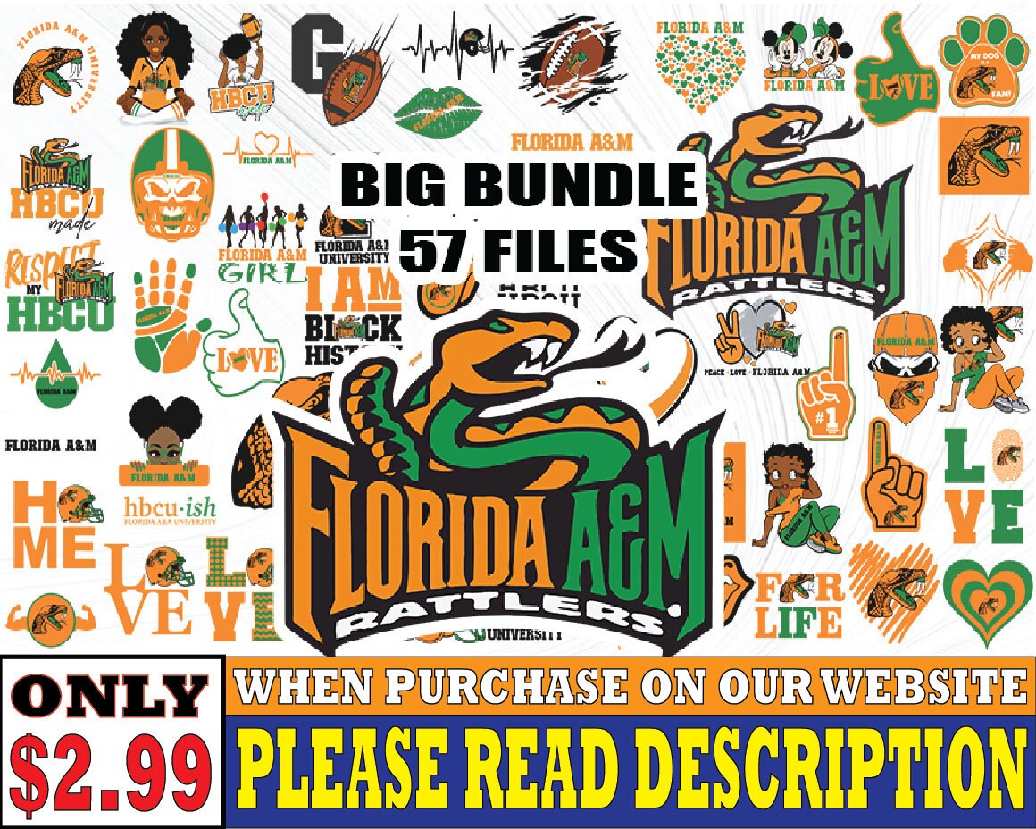 Famu Rattlers Svg HBCU Svg Collections HBCU Svg Football - Etsy