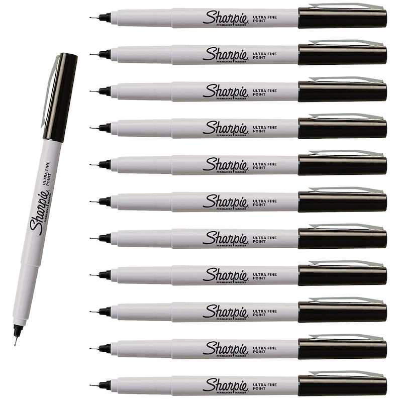 Sharpie Ultra Fine Point Permanent Markers Black | Etsy Sharpie Ultra Fine Point Permanent Markers Black | Etsy
