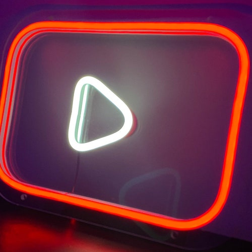 Custom Youtube Neon Sign Neon Youtuber Light Custom Youtuber - Etsy