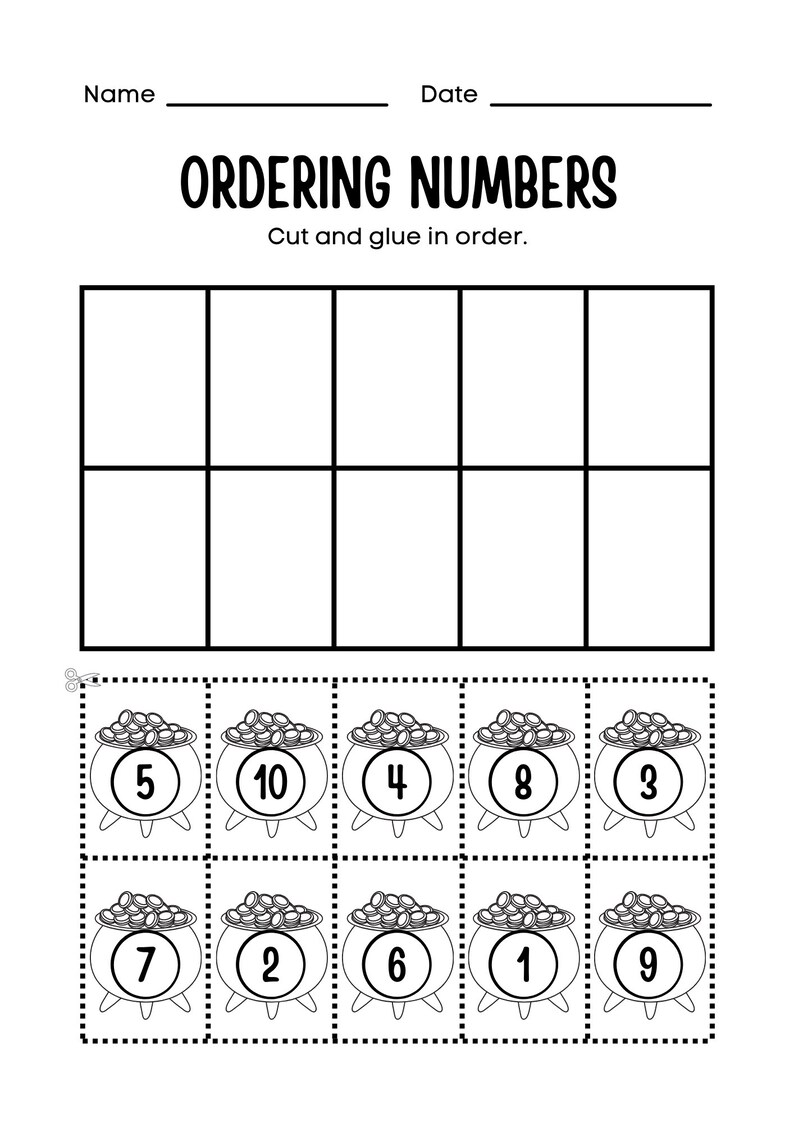 1-10 Number Tracing and Activity Worksheets, Preschool, First Grade ...