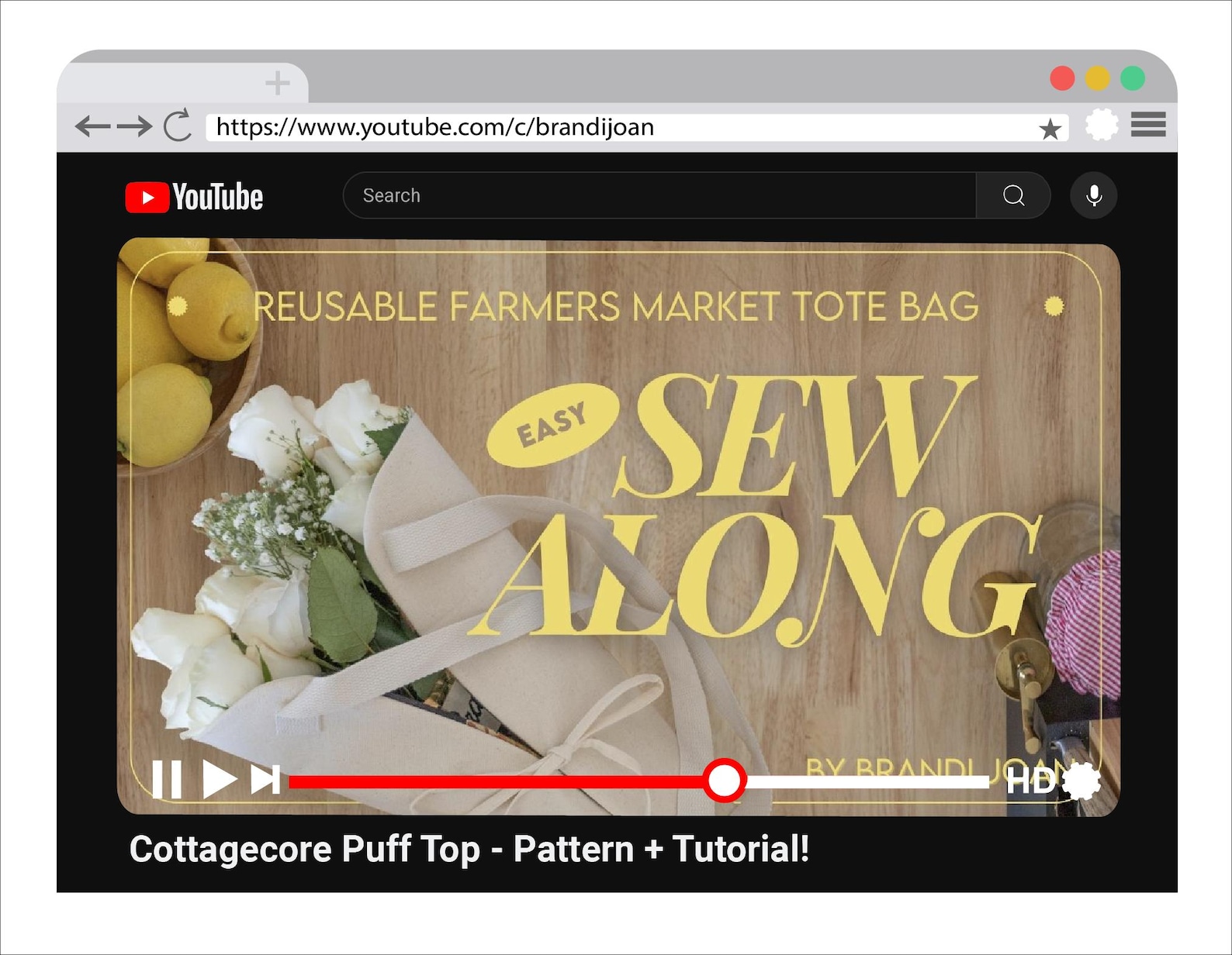 Flower Tote Sewing Pattern – DIY Reusable Bouquet Bag (instant PDF ...