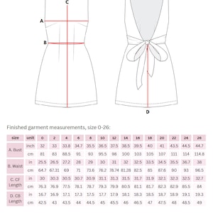 Low Back Mini Dress - Sewing Pattern - Etsy