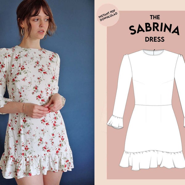 Mini Dress Sewing Pattern - Etsy