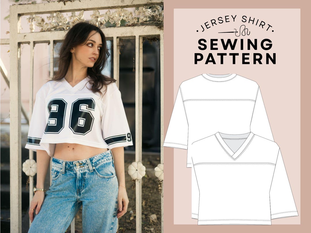 Jersey Sewing Pattern – Custom Sports Jersey - Printable PDF - Etsy