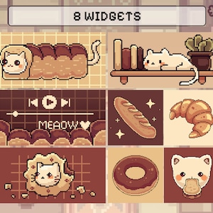 Lo-fi Pixel Cat Loaf App Icon Set | Ios App Icons, Cute Kawaii ...