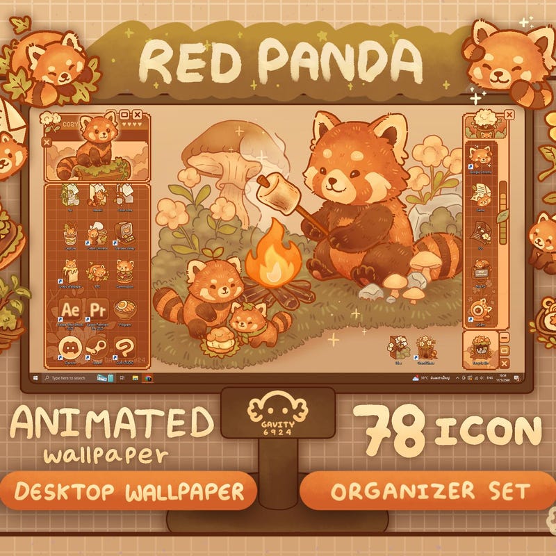 Red Animated Wallpaper - Etsy