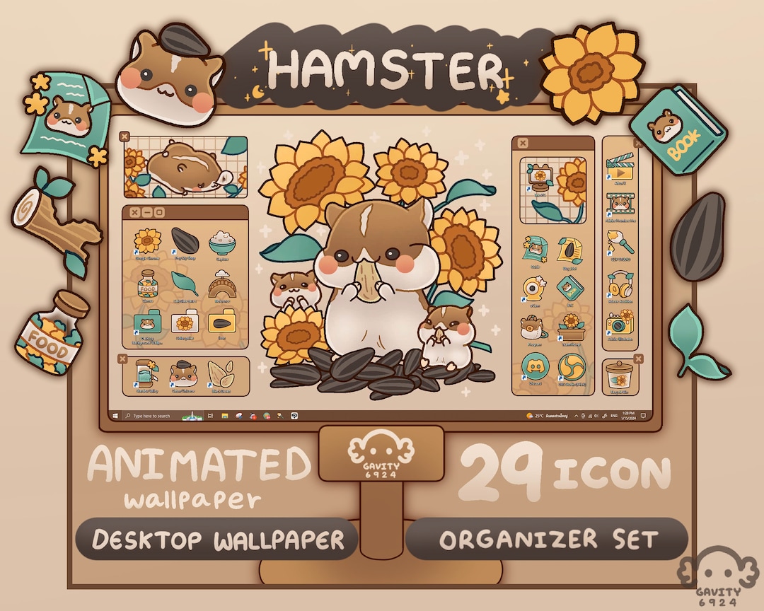 Desktop Theme Background Windows and Mac Hamster Wallpaper Organizer ...