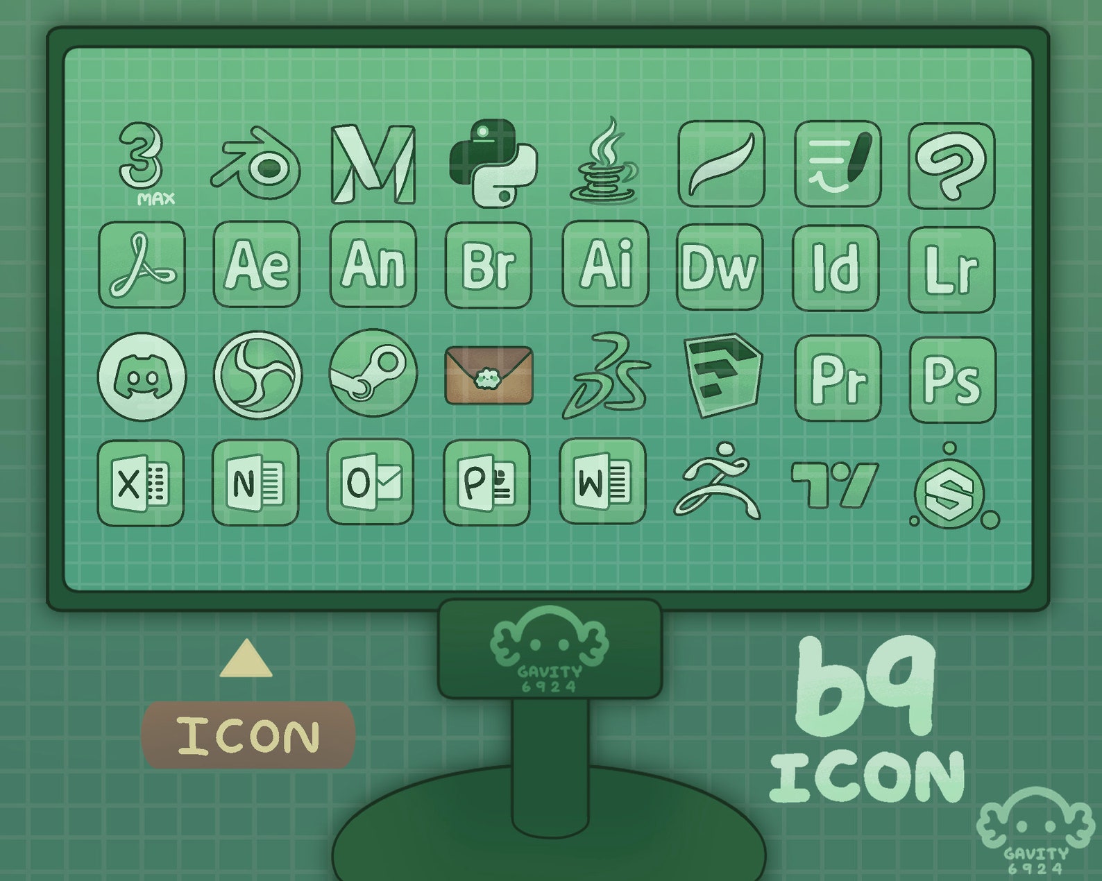 Marimo Minigame Ultrawide Desktop Wallpaper Organizer Set: Animated ...