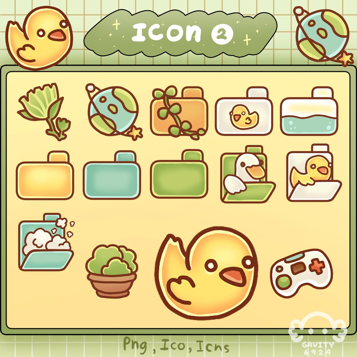 Windows and Mac Duck and Chick Desktop Theme Background Wallpaper ...