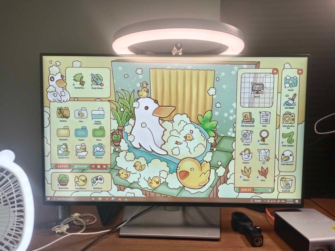 Windows and Mac Duck and Chick Desktop Theme Background Wallpaper ...