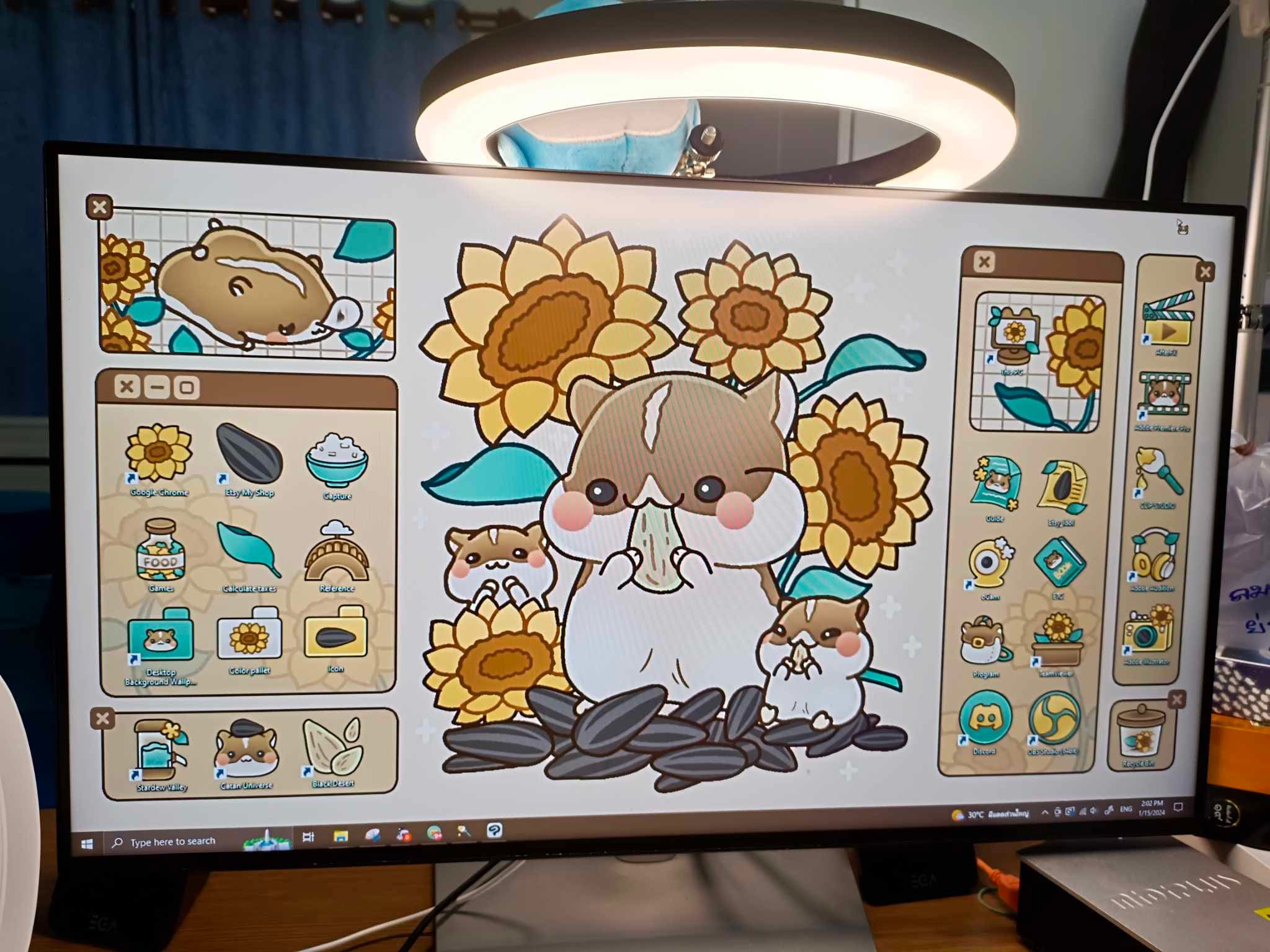 Desktop Theme Background Windows and Mac Hamster Wallpaper Organizer ...