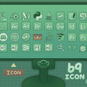 Windows/mac Marimo Minigame Desktop Wallpaper Organizer Set: Animated ...