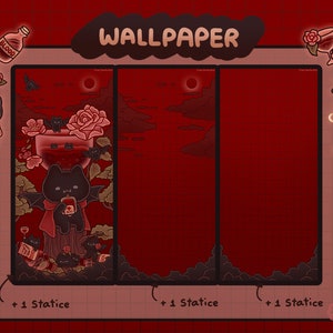 Bat Vampire App Icon Set: Kawaii Phone Theme and Widgets(ios/android ...