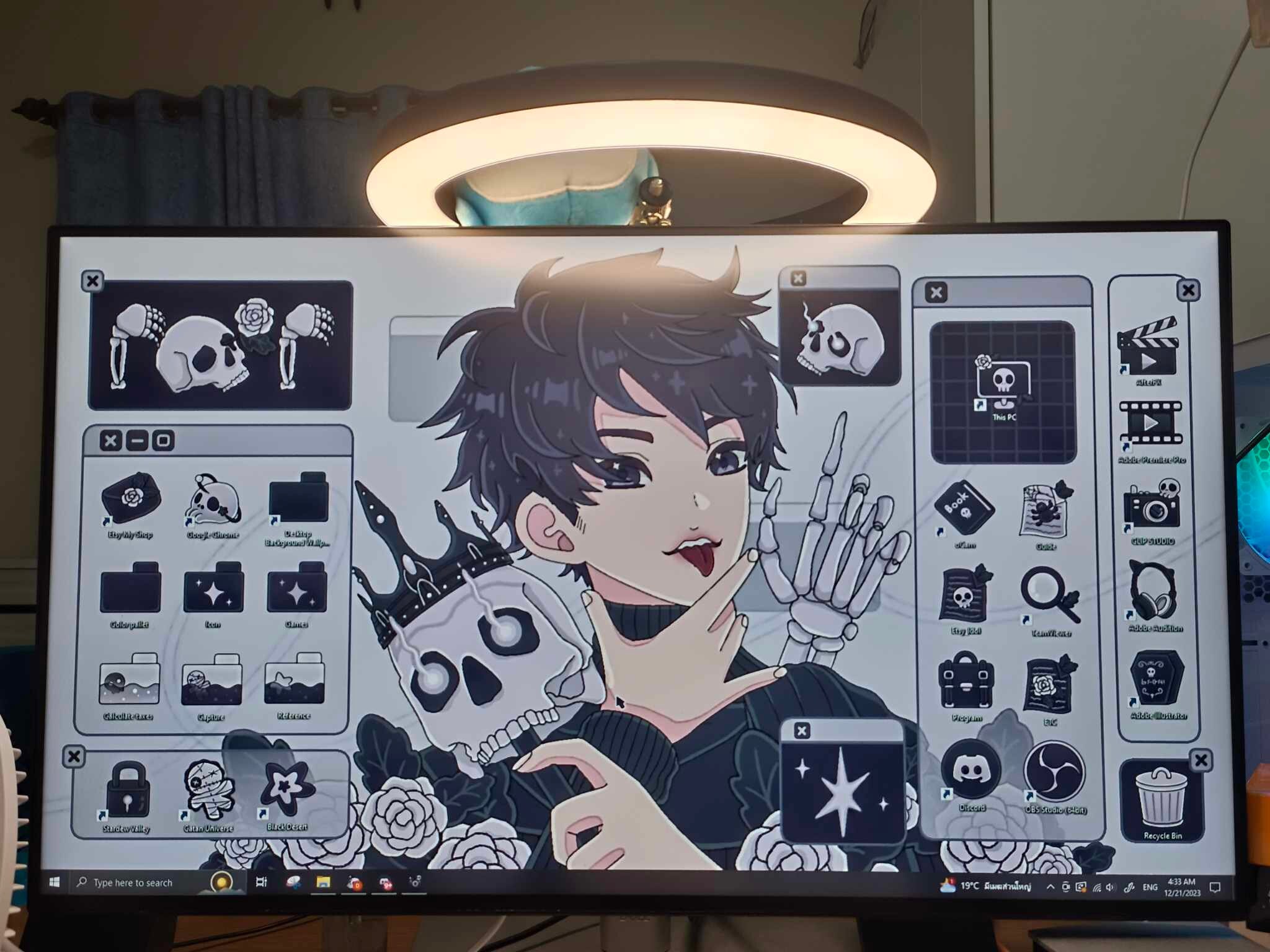 Windows and Mac Gothic Man Desktop Theme Background Wallpaper Organizer ...