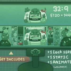 Super Ultrawide Desktop Wallpaper | Marimo Minigame Desktop Theme ...